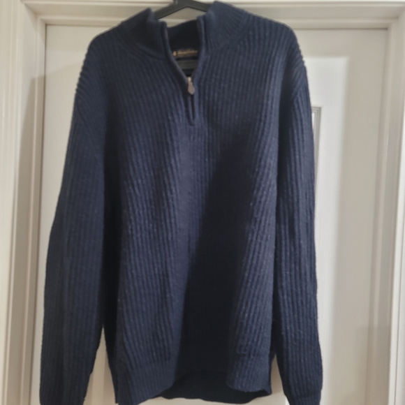 Brooks Brothers | Sweaters | Brooks Brothers Dark Blue Ribbed Sweater ...